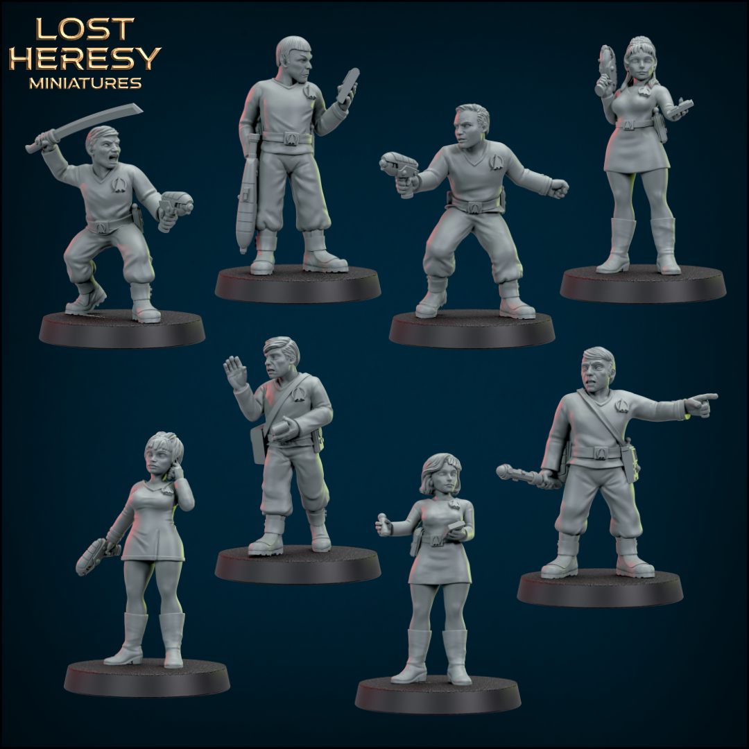 Away Team Red Command – Lost Heresy Miniatures
